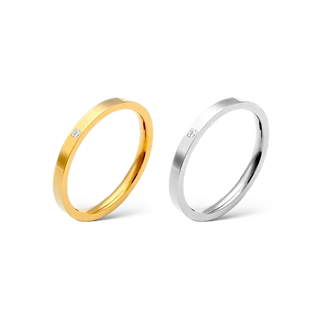 Stackable Crystal Band – Santorini Design